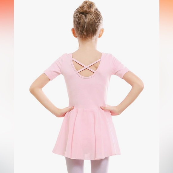 Costumes | Pink Ballet Leotard With Cross Back | Poshmark